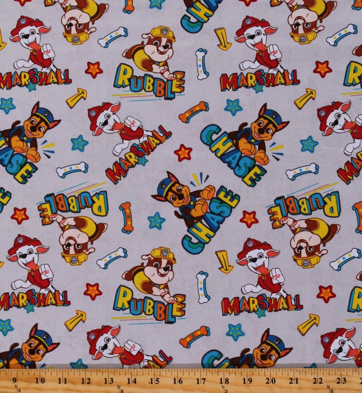 Paw Patrol Pawfect Friends 100% Cotton Flannel Character Flannel Fabric ...
