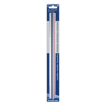 Staedtler, STD987M1834BK, Prof-Quality Engineer's Triangular Scale, 1 ...