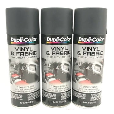 Duplicolor HVP104 - 3 Pack Vinyl & Fabric Spray Paint Gloss Black - 11 ...