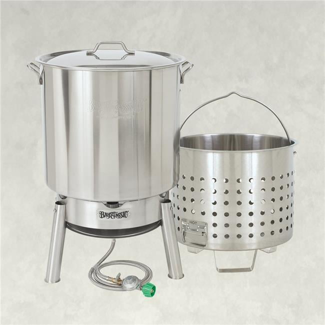 Bayou Classic KDS-982 82 qt. Stainless Steel Boil & Steam Kit - Walmart ...