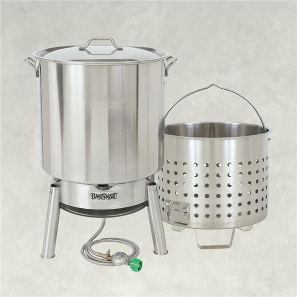 Bayou Classic KDS-982 82 qt. Stainless Steel Boil & Steam Kit - Walmart ...