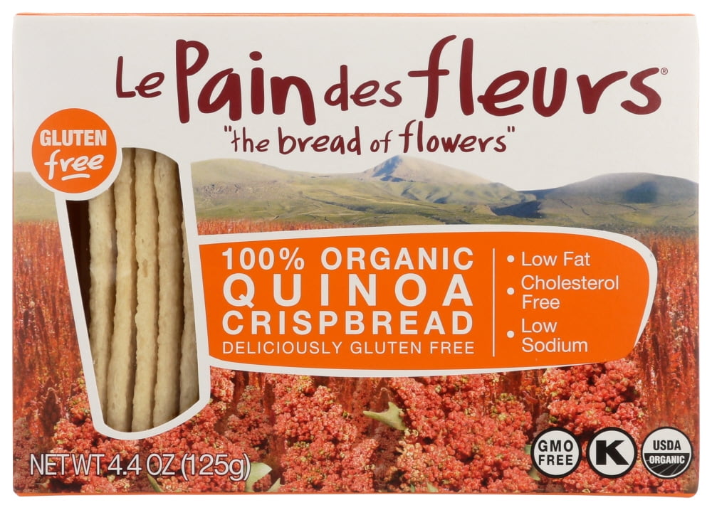 Le Pain Des Fleurs Organic Crisp Bread Quinoa, 4.41 Oz - Walmart.com