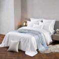 Blue Abstract Bed Runner Scarf, Marble Fluid Art Water Ripples King Bed ...