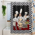 Chef Extra Long Shower Curtain Set, Waterproof Shower Curtains for ...
