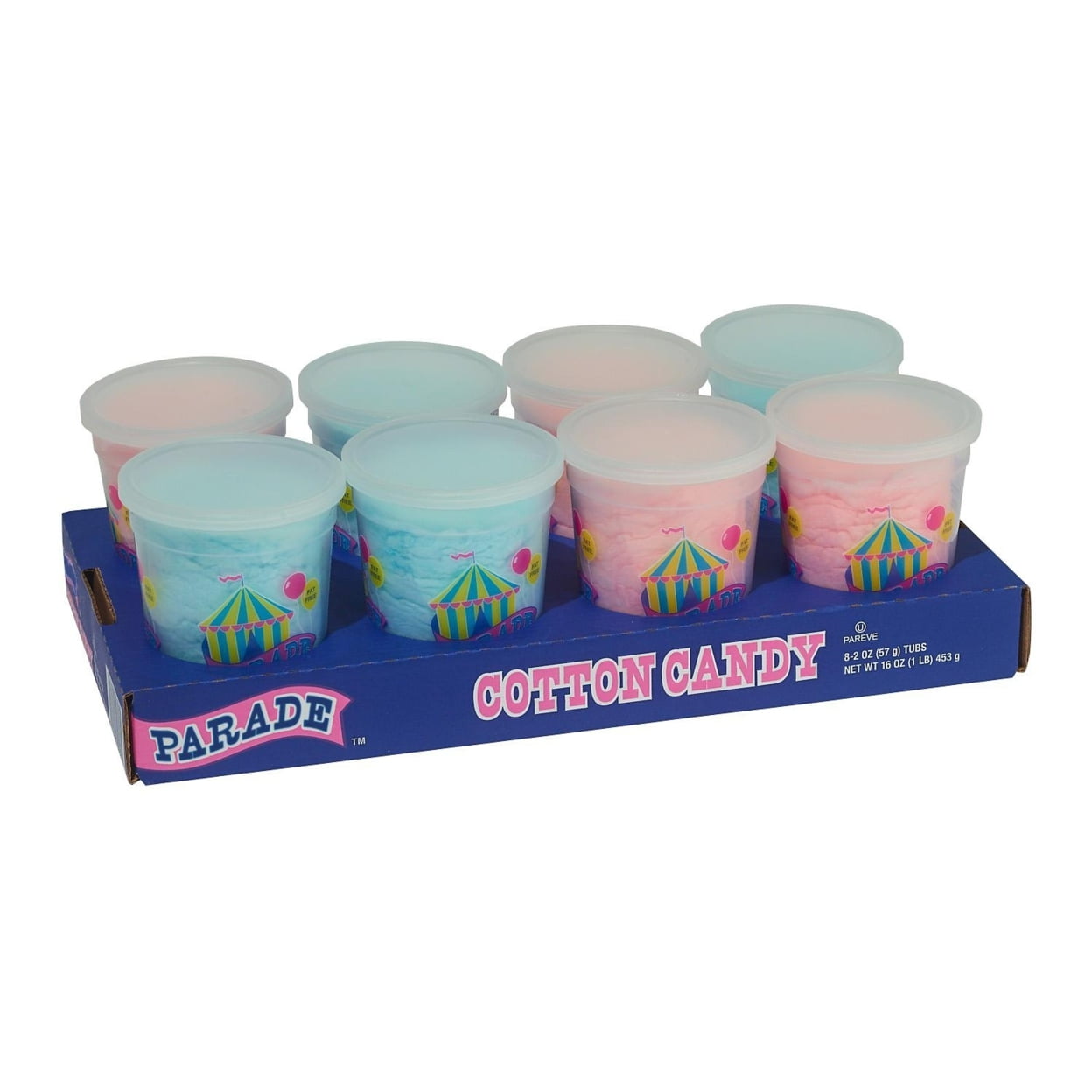 Parade Cotton Candy, 8-2oz. Tubs - Walmart.com