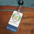 Clear RN BSN Badge Buddy Vertical - Hospital & Nurse ID Backer Cards ...