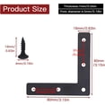 20 black flat support angle brackets, 8080mm decorative angle bracket ...