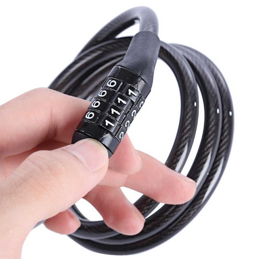 Cable Locker Pre-Set Combination Bike Wheels Lock Lightweight - Walmart.com