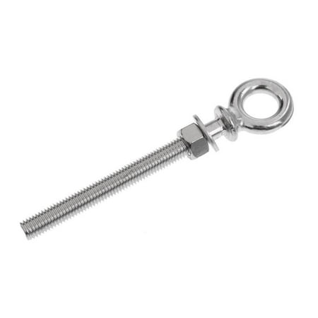 Smilepp 316 Stainless Steel Long Lifting Eye with Nut and Washer M10 x ...