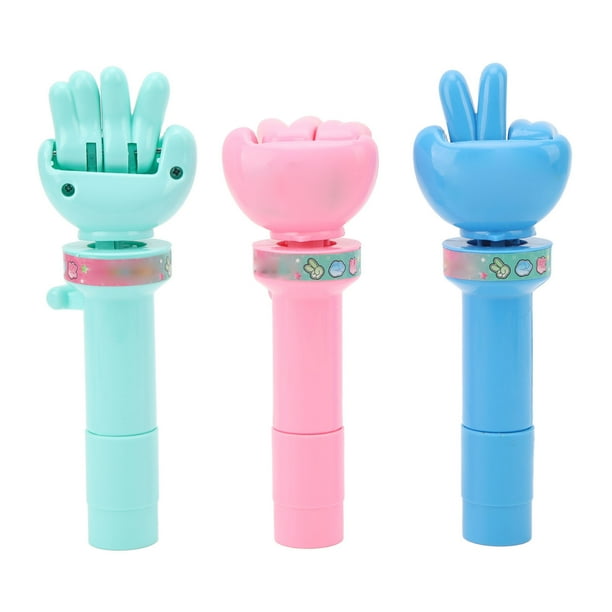 Rock Paper Scissors Toy,3Pcs Finger Guessing Game Handheld Rock Paper ...