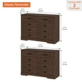 Free Shipping! FITUEYES 16 Drawer Dresser Chest Rustic Brown Wood ...