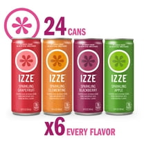 IZZE Sparkling Juice Beverage Blend, Mango, No Sugar Added, 8.4 FL OZ, 6 Cans - Walmart.com
