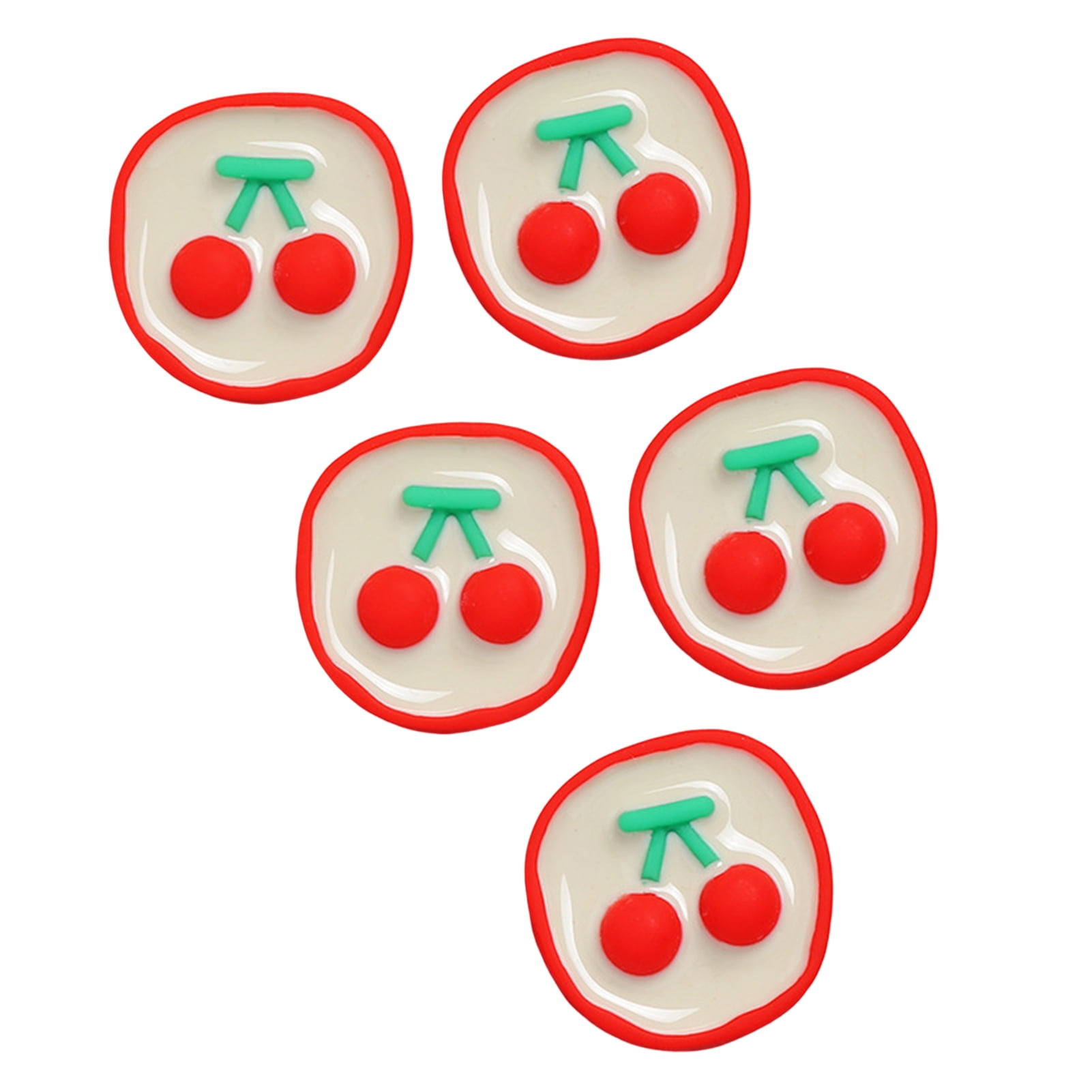 Lomubue 5Pcs Cherry Decor Cute Attractive Realistic Looking Mini ...