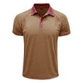 Boyscolos Men's Polo Shirts Short Raglan Sleeve Summer Beach Fashion ...