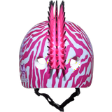 Raskullz Zebra Mohawk Helmet, Kids Pink Zebra Print, Adjustable Straps ...