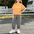 ATOGUTA Sets for Girls Short Sleeves Crewneck Tops and Pants Cute ...