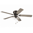 Prominence Home Renton 52" Bronze Flushmount Ceiling Fan with Light, 5 ...