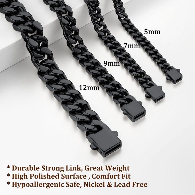 Black Long Steel Chains