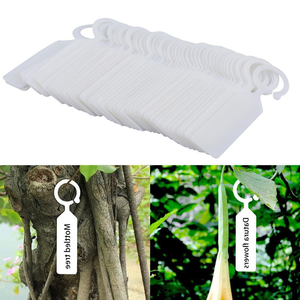 Hanging Flower Label, Label Marker Sign,100 PCS Plastic Hanging Labels ...