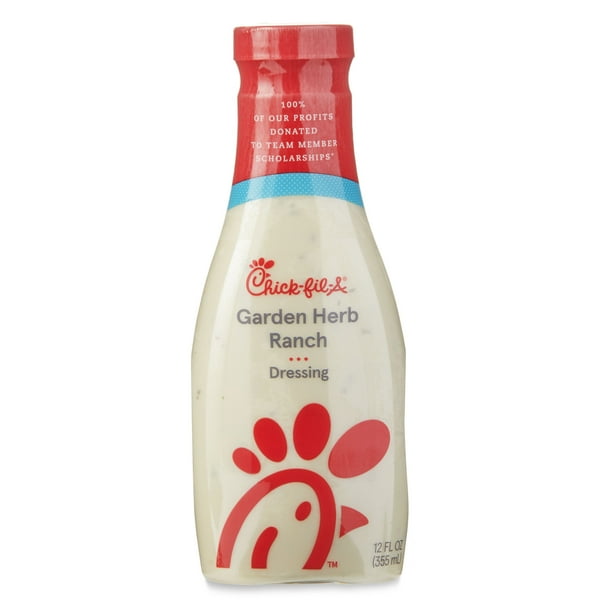 Chick-Fil-A Garden Herb Ranch Refrigerated Salad Dressing, 12 Fluid oz ...