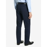 Chaps Flat Front Men's Solid Classic Fit Tailored Suit Separate Pant ...