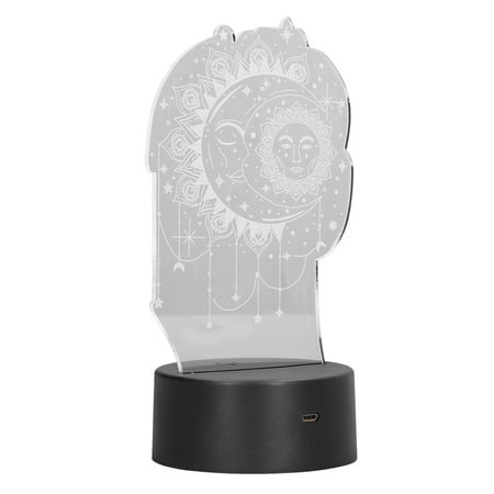Night Light, Sun Moon USB Powered 3D Light For Bedroom For Office For ...