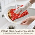 4 Pcs Funny Kitchen Towels,Red Christmas Text and Snowflake Pattern ...