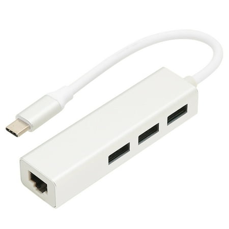 Ethernet Adapter, Plug And Play One Ethernet Port 1000Mbps USB C To ...