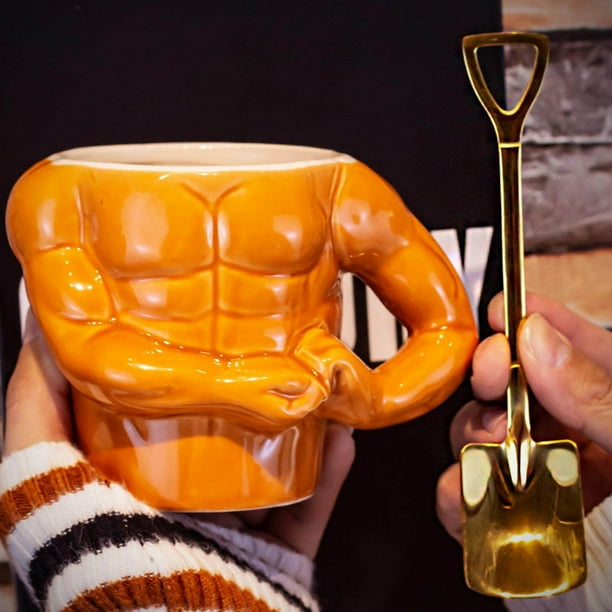 thinsony Ceramic Coffee Mug Muscle Bust Muscle Bust for Father's Day ...