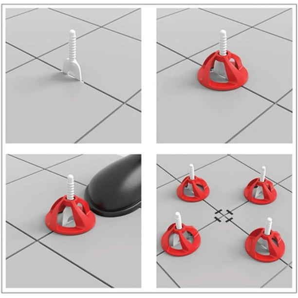 Complete Kit Of 1mm Self Leveling Spacers Reusable Dials For Tile Leveling Kit 100 1mm