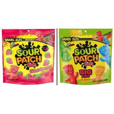 SOUR PATCH KIDS Big Kids Soft & Chewy Candy, Share Size, 12 oz ...