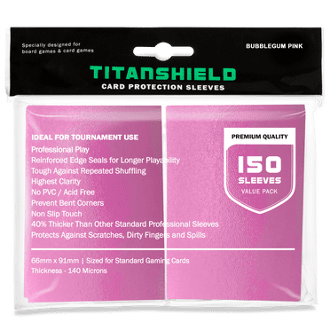 TitanShield (150 Sleeve/Bubblegum Pink) Small Japanese Sized Trading ...