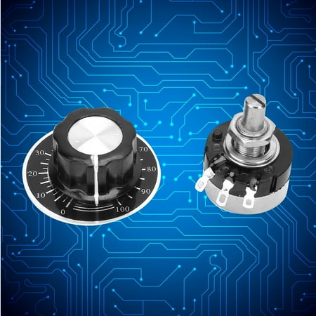 Hilitand RV24YN20S Potentiometer Knob Scale Set Carbon Film ...