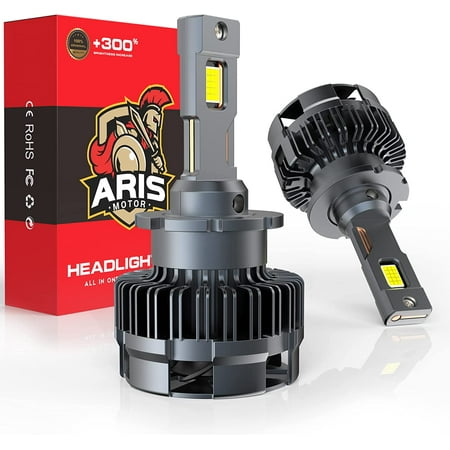 D4S D4R LED Headlight Bulb w/Canbus, 120W 20000LM 6500K Bright White ...