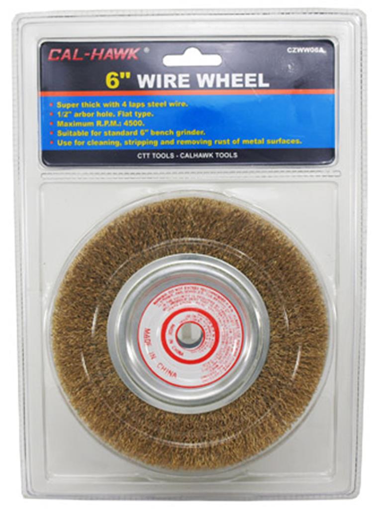 "Cal Hawk Tools 6"" Wire Wheel" - Walmart.com