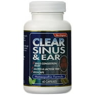 Clear Products Sinus & Ear Relief, 60 Ct - Congestion Decongestant for ...