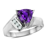 Star K Genuine Amethyst Triangle Trillion 7mm Contemporary Modern ...