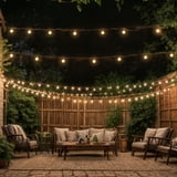 Everlasting Glow 40 Electric LED Patio Lights on a String with Clear ...