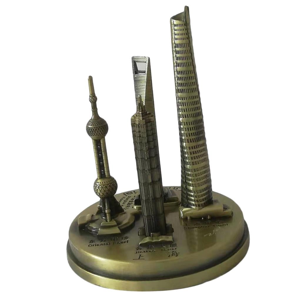 Vintage Bronze Famous Building Architecture Model, Building Model ...