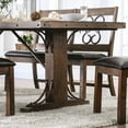 Furniture of America Tood Farmhouse Walnut 78-inch Wood Dining Table ...