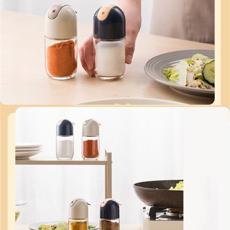 Condiment Bottles Salt Dispensers Spice transparent so Pepper Jar ...