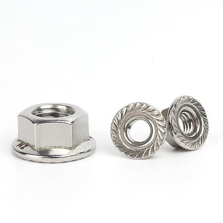cueiha 304 Stainless Steel Flange Nut Hex Lock Nuts (pack Of 10 M14 ...