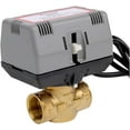 3/4'' 1'' 2 Way Brass Motorized Shut-off Valve AC220V With VC6013 Fan Coil Electric Globe Valve ...