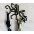 Swimming Octopus Wall Hooks for Hanging Rustic Decorative Hooks with 6 arms Antique Look by The ...