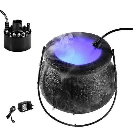 HEIBIN Halloween Witch Pot Smoke Machine Fog Maker Water Fountain ...