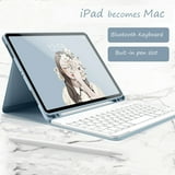 Apple iPad 9.7-inch Air 2/5th/6th Gen (2017/2018) Keyboard Case with Mouse, Folio Cover, Pencil ...