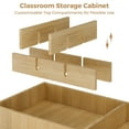 Advwin Wooden Classroom Storage Cabinet with Adjustable Shelves, 10 ...
