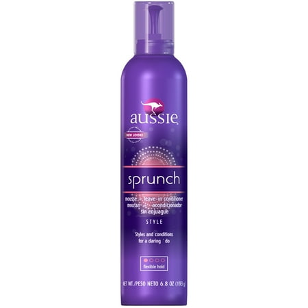 Aussie Scrunch Hair Mousse + Leave-In Conditioner, 6.8 oz - Walmart.com
