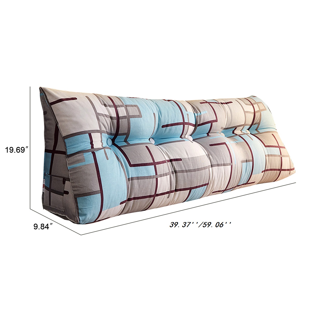 Buy SINGES Bed Wedge Pillow Large Bolster Triangular Headboard Backrest ...