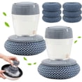 1Pc Scrub Brush Head Scrubber Refill For Kitchen Sink,Plastic Silver ...